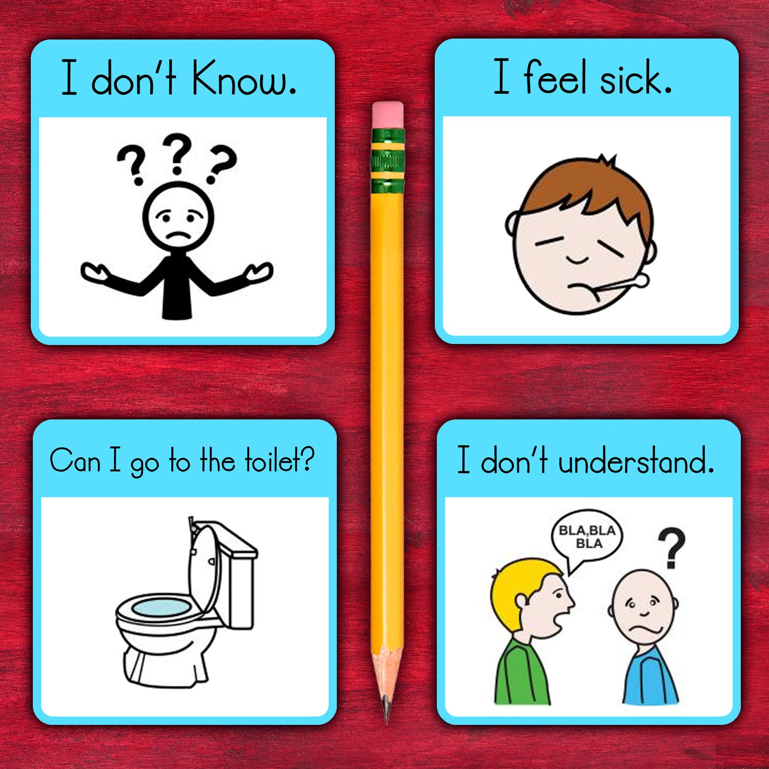 Autism Communication Cards | Visual Communication | Nonverbal ...