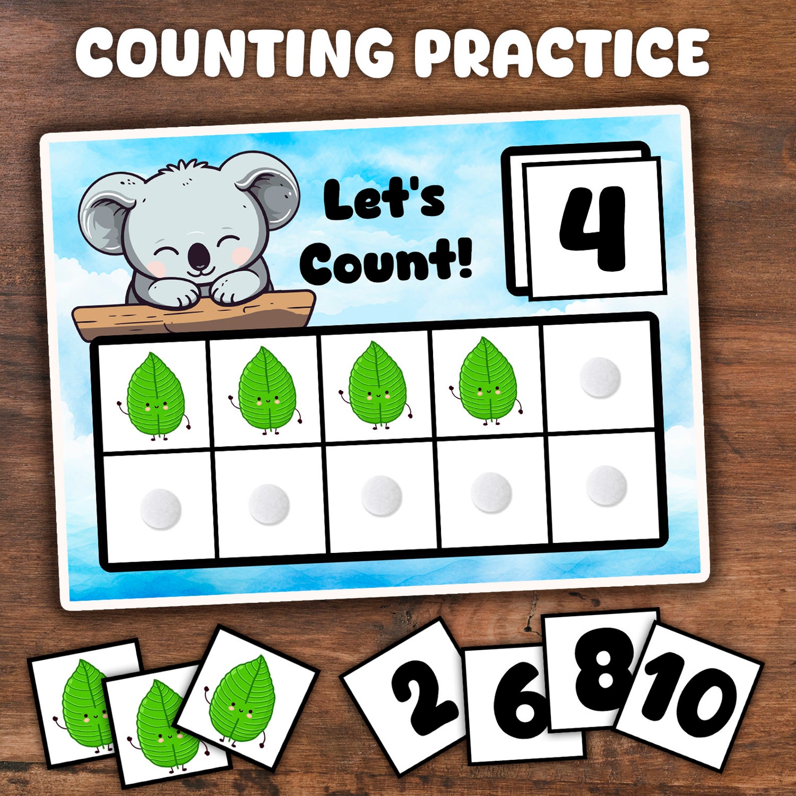 Numbers 1 to 10 | Counting and Matching Activity | Printable Montessori ...