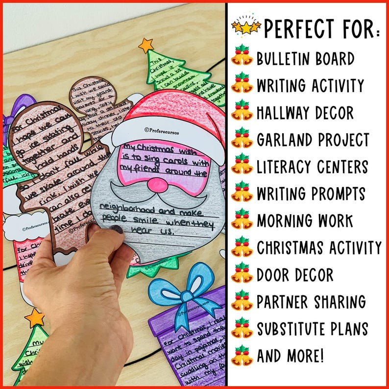 Christmas Craft Activity | Creative Writing Prompts | Xmas Activities ...