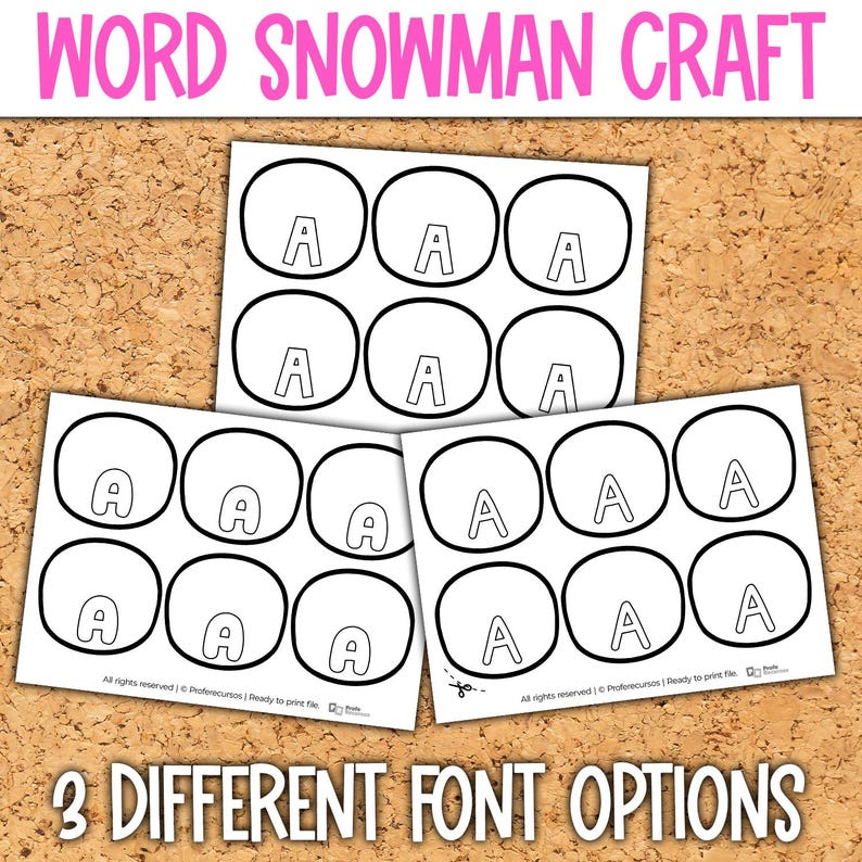 Snowman Name Craft Activity | Christmas & Winter Bulletin Board Craft ...