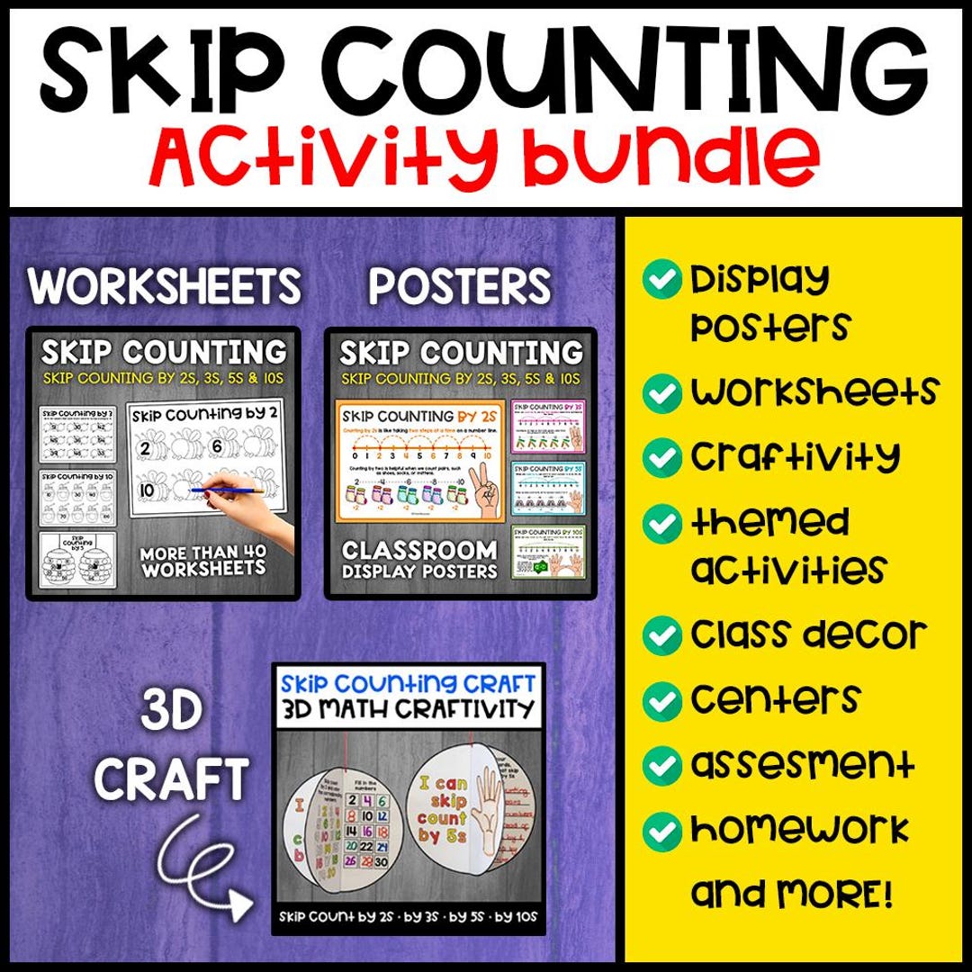 Skip Counting Activity | Skip Counting Practice Activities | Math ...