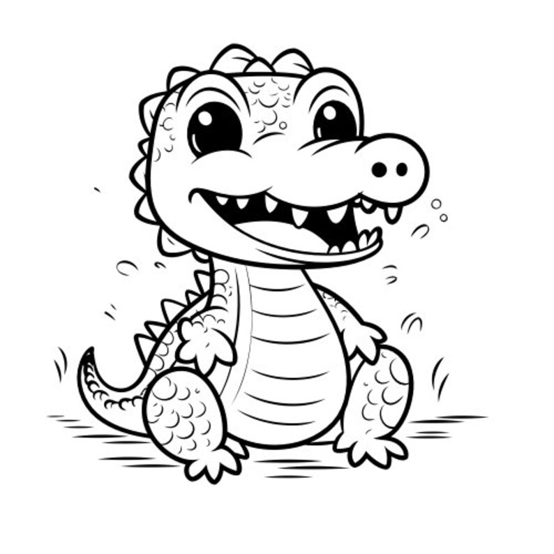 5 Cute Animals to Color - Etsy