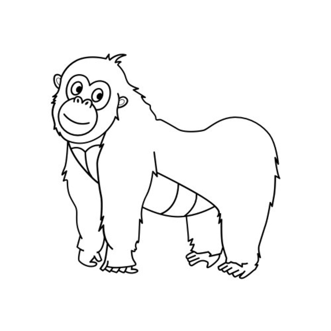 5 Cute Animals to Color - Etsy