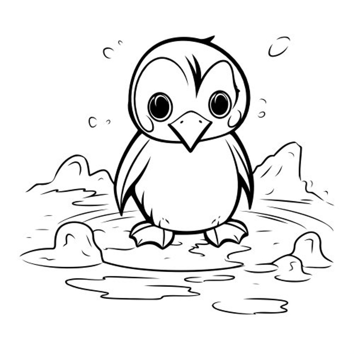 5 Cute Animals to Color - Etsy