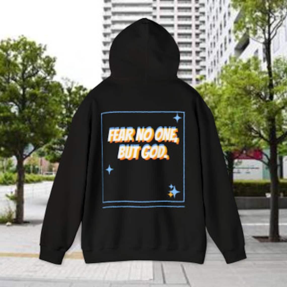 Fear No One but God HOODIE Religious Streetwear Christian - Etsy