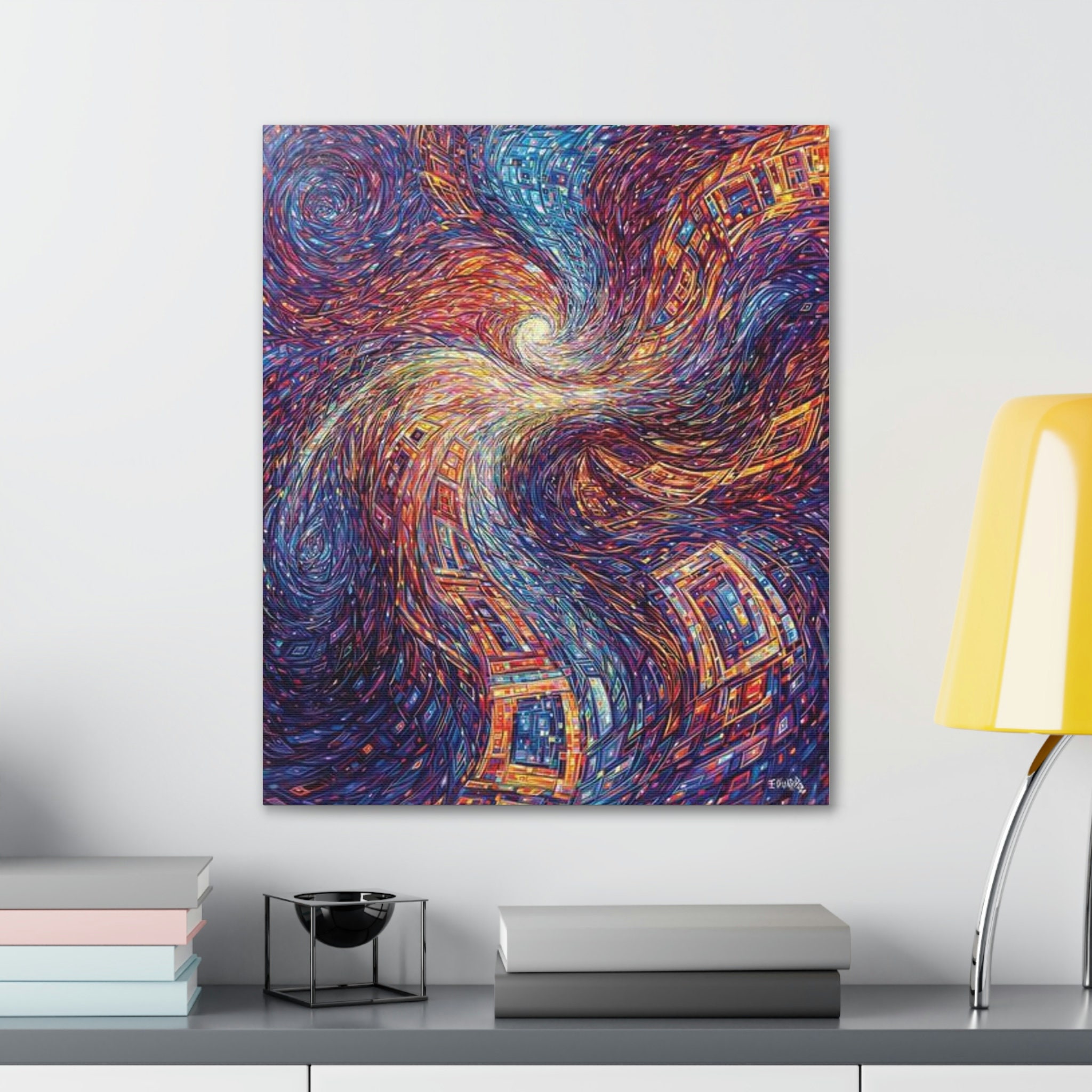 Trippy Abstract Psychedelic Art by Eduardo Rodriguez - Living Room ...
