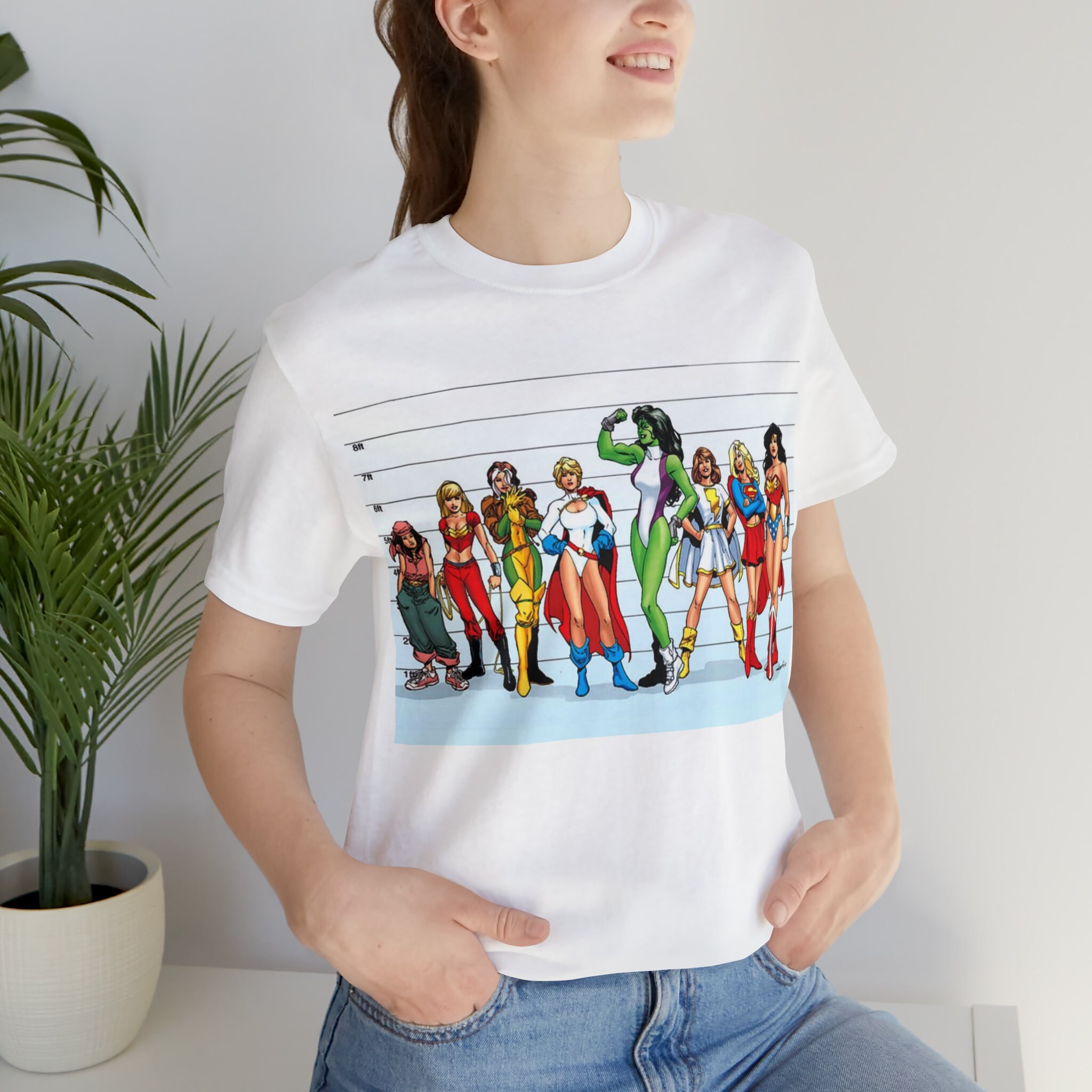 Female Superhero Squad Shirt Superhero Women Girl Power Tee Woman ...