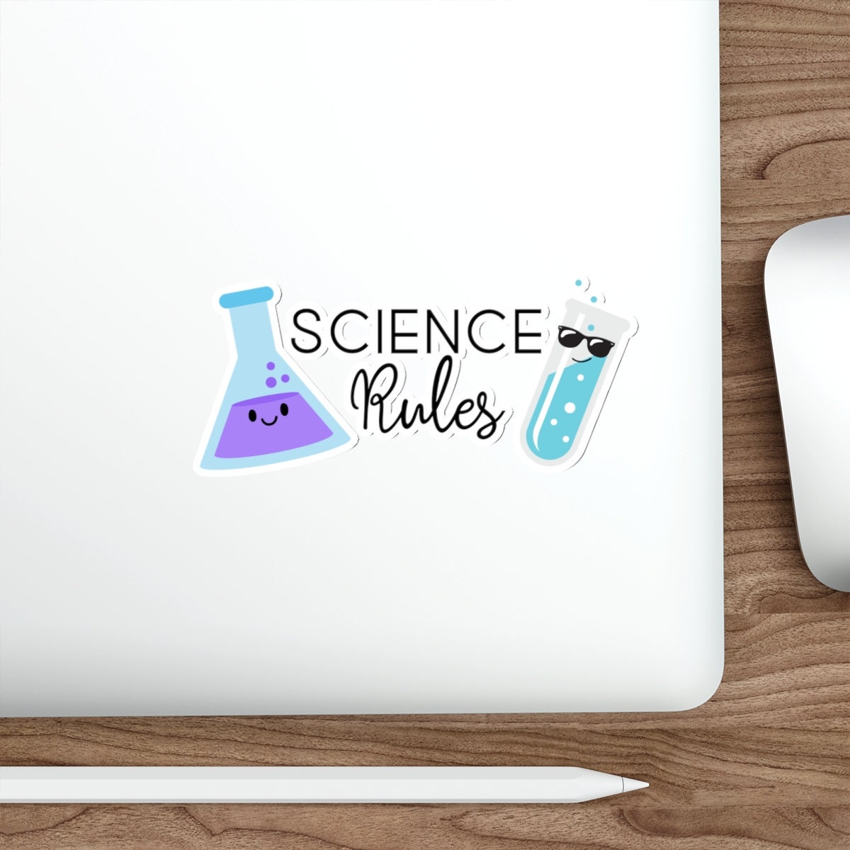 Science Rules Die-cut Sticker, Bumper Sticker, Window Cling, Laptop ...