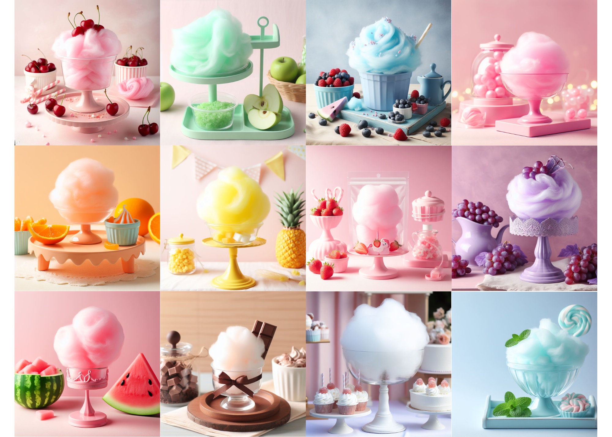 Handspun Cotton Candy-cotton Candy Tubs-made to Order-candy Floss ...