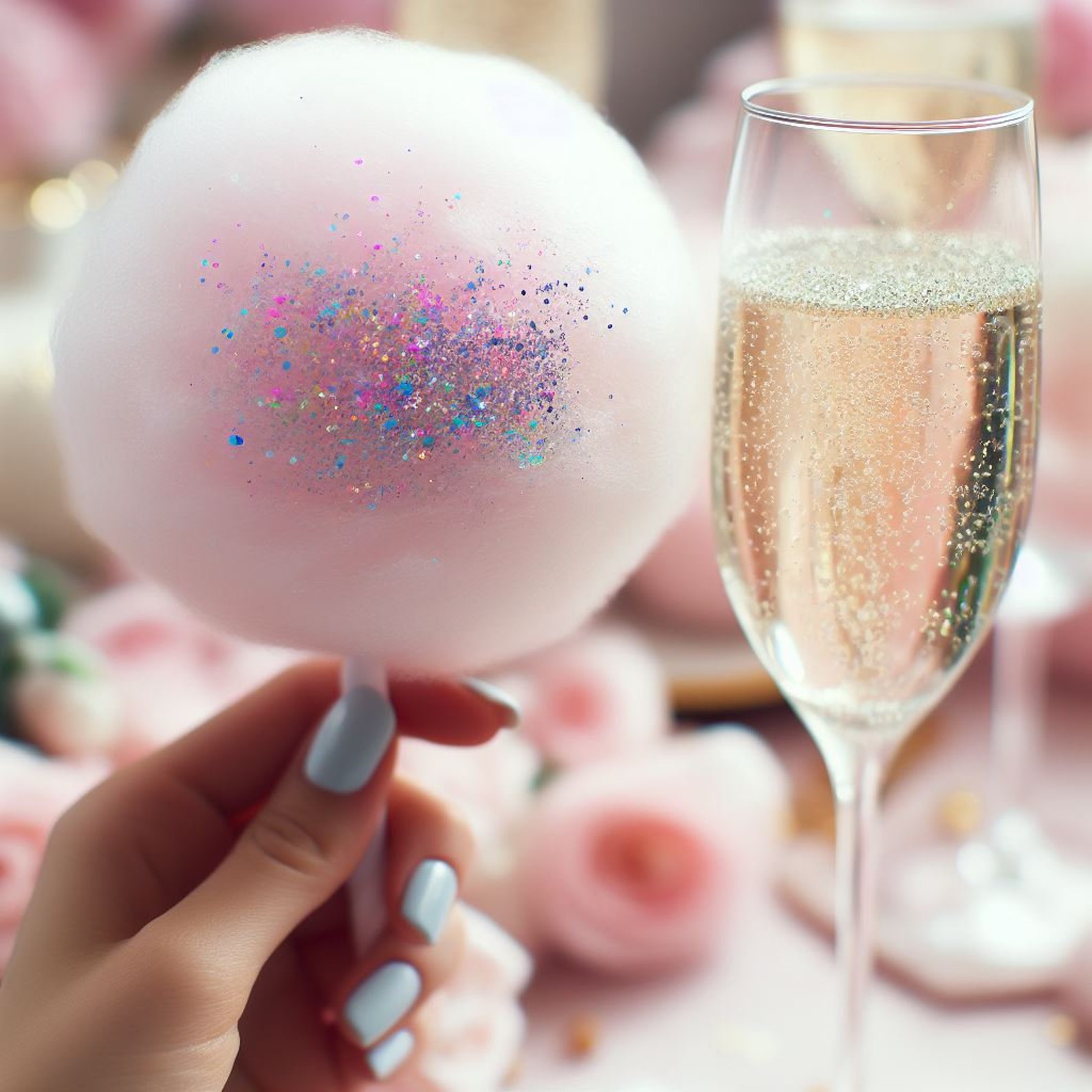 Cotton Candy Sparkle Bomb-handspun Cotton Candy-made to Order-candy ...