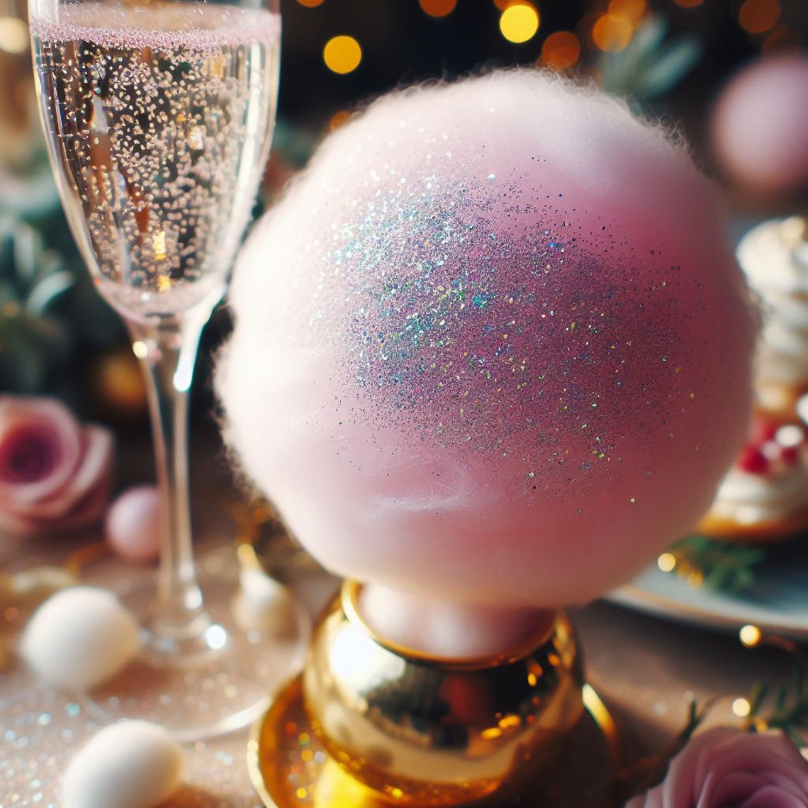 Cotton Candy Sparkle Bomb-handspun Cotton Candy-made to Order-candy ...