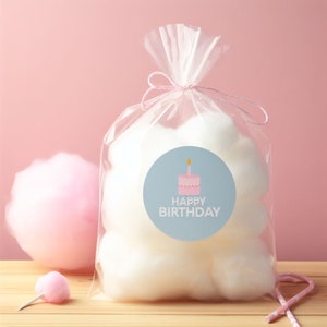 6 Custom Party Favor Treats-birthday Party Treats-party Favors-cotton ...