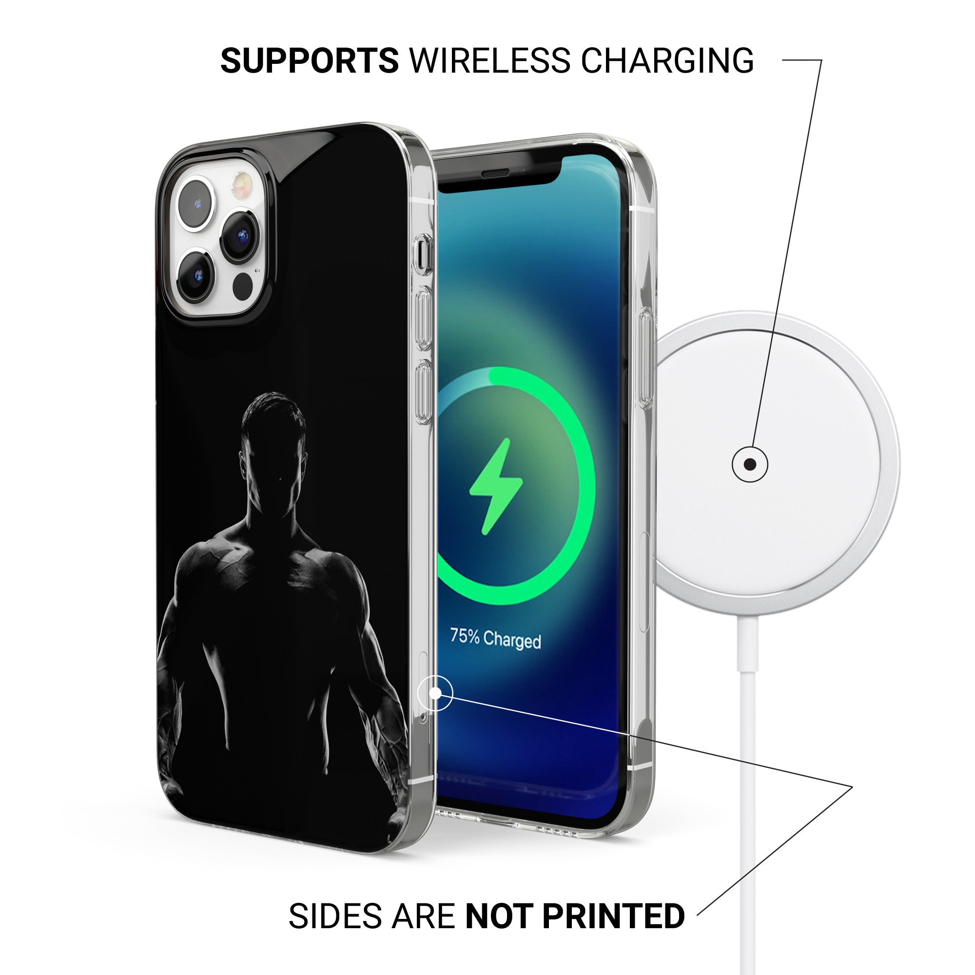 Training, Bodybuilding Phone Case Gym, Motivation Cover for iPhone 14 ...