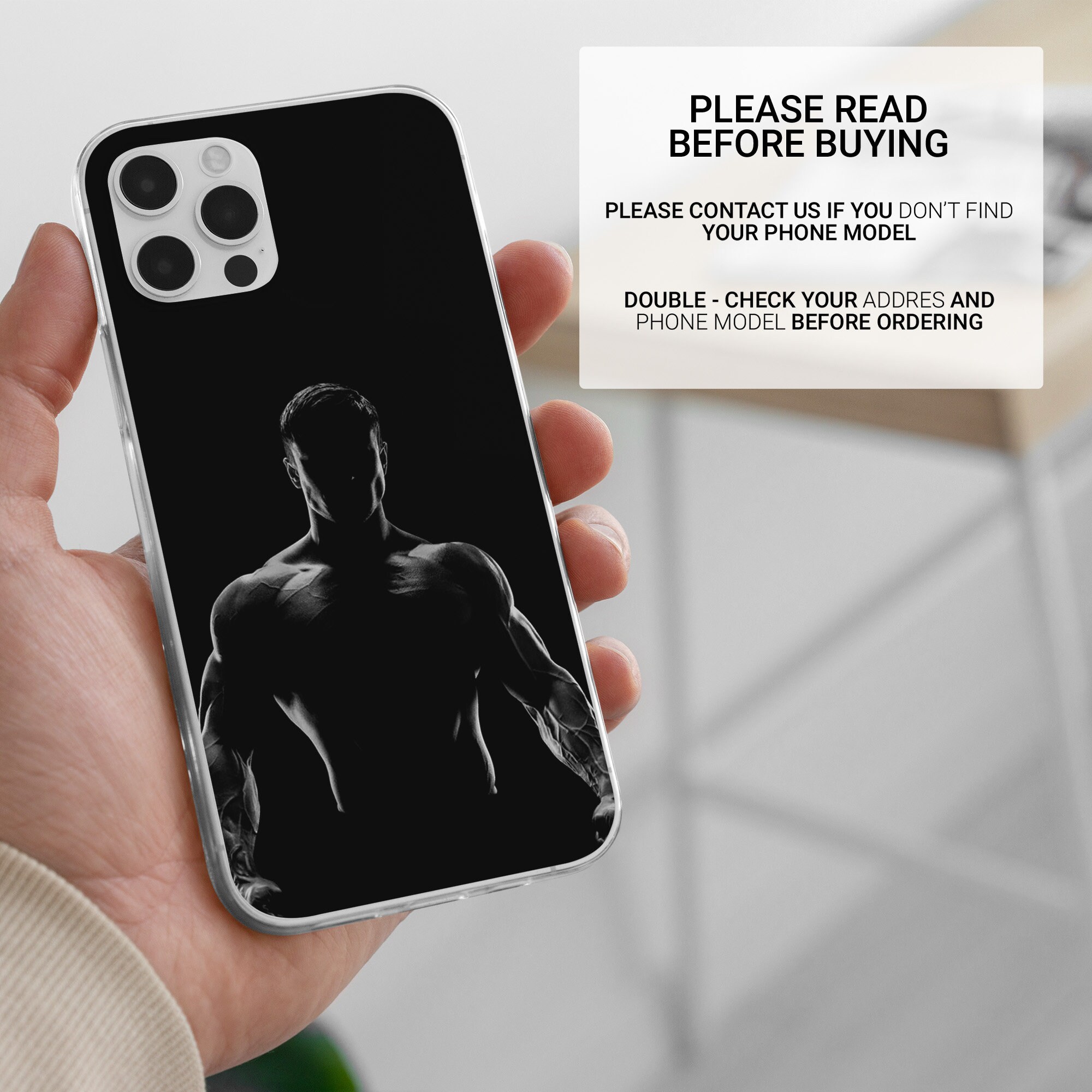 Training, Bodybuilding Phone Case Gym, Motivation Cover for iPhone 14 ...