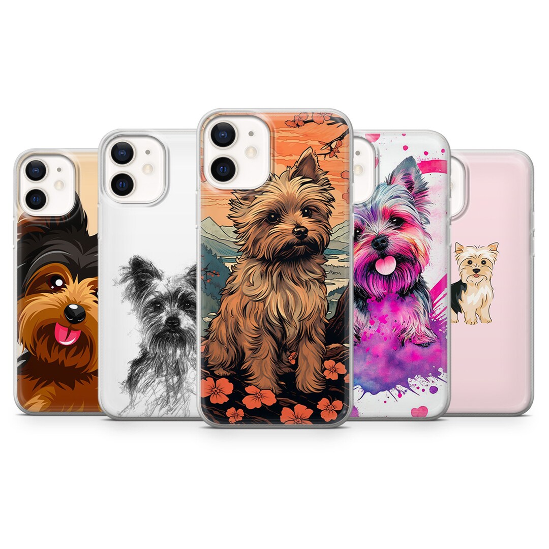 Yorkshire Terrier Phone Case Dogs Cover for iPhone 15, 14, 13 12 11 Pro ...