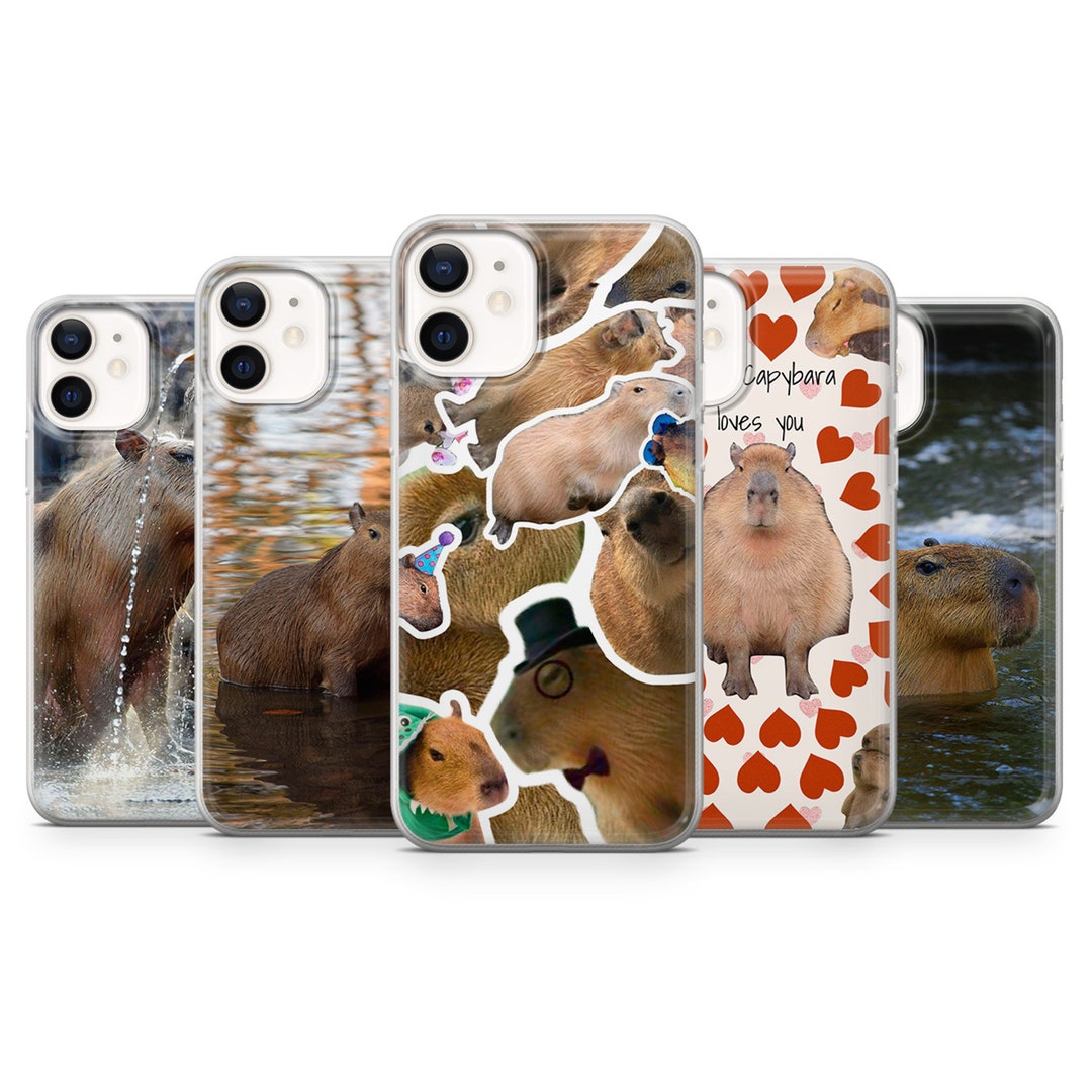 Capybara Animals Phone Case Capybara Memes Cover for iPhone 15, 14, 13 ...