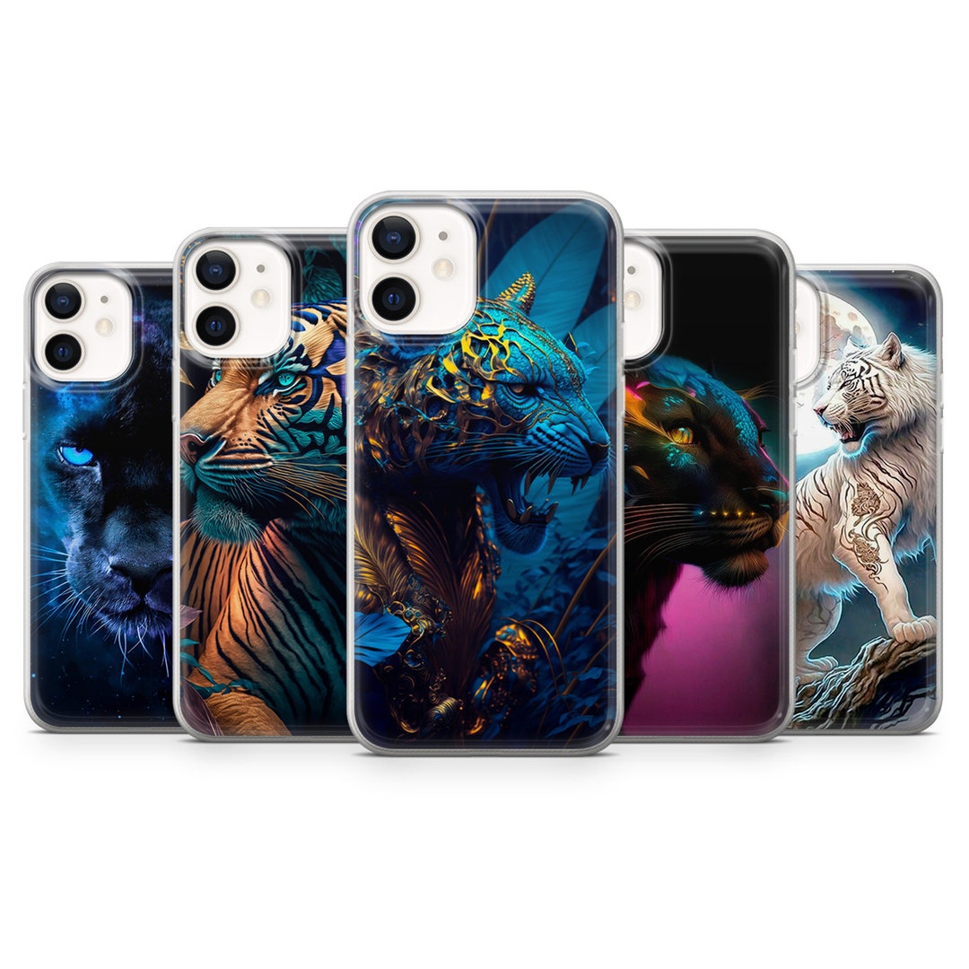Tiger Phone Case Panther Cover for iPhone 15, 14, 13 12 11 Pro, XR ...