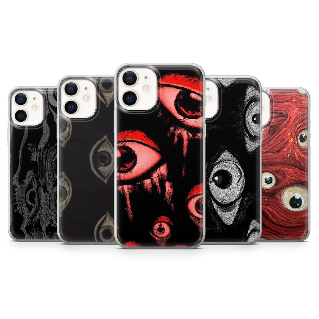 Ghotic Eyes Phone Case Creepy Eyes Cover for iPhone 15, 14, 13 12 11 ...