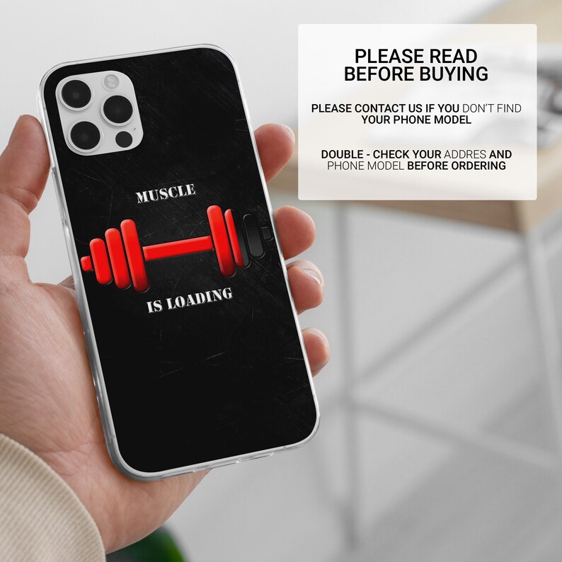 Exercise Phone Case Gym, Motivation Cover for iPhone 15, 14, 13 12 11 ...