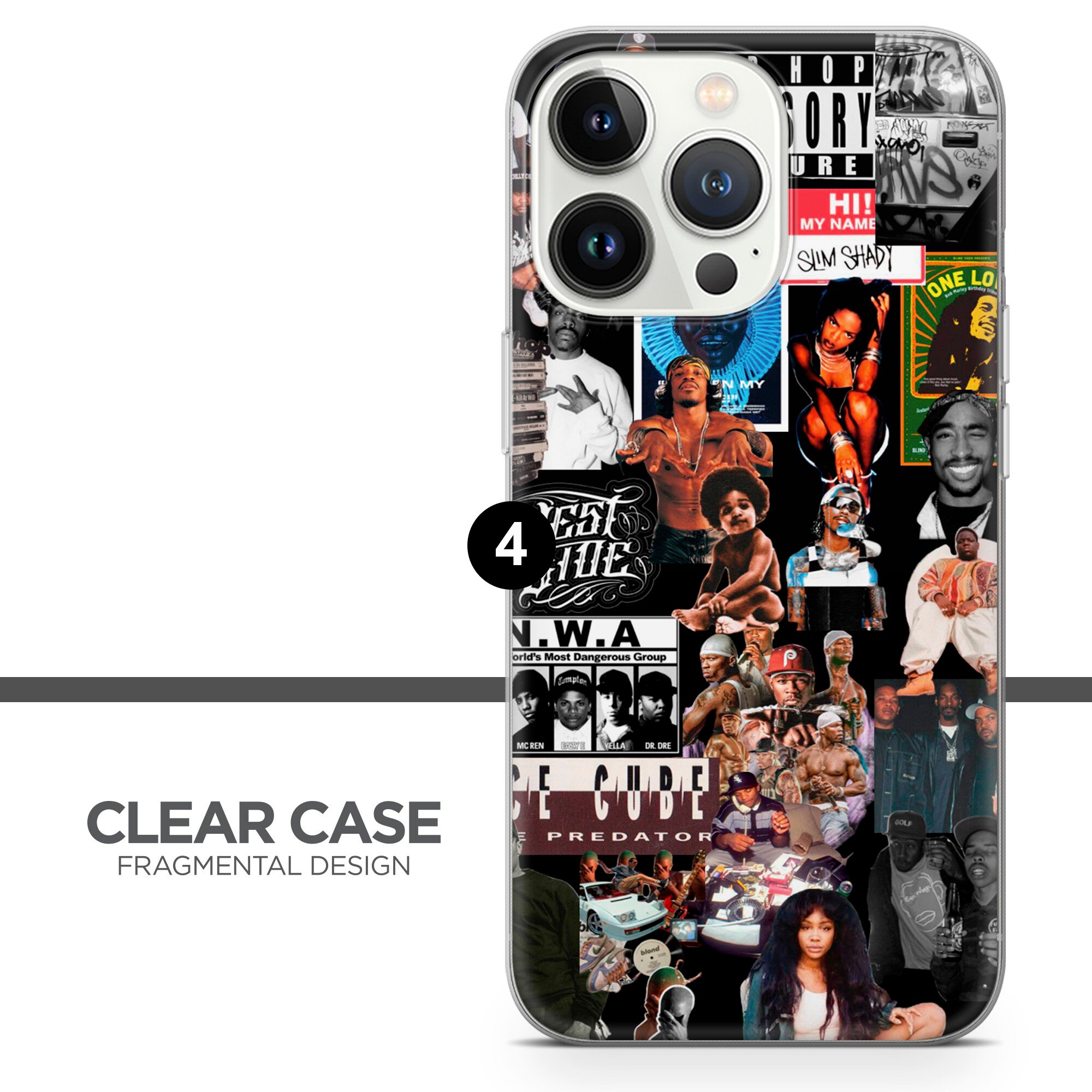 2PAC, Ice Cube, Phone Case Dr Dre Cover for iPhone 15, 14, 13 12 11 Pro ...
