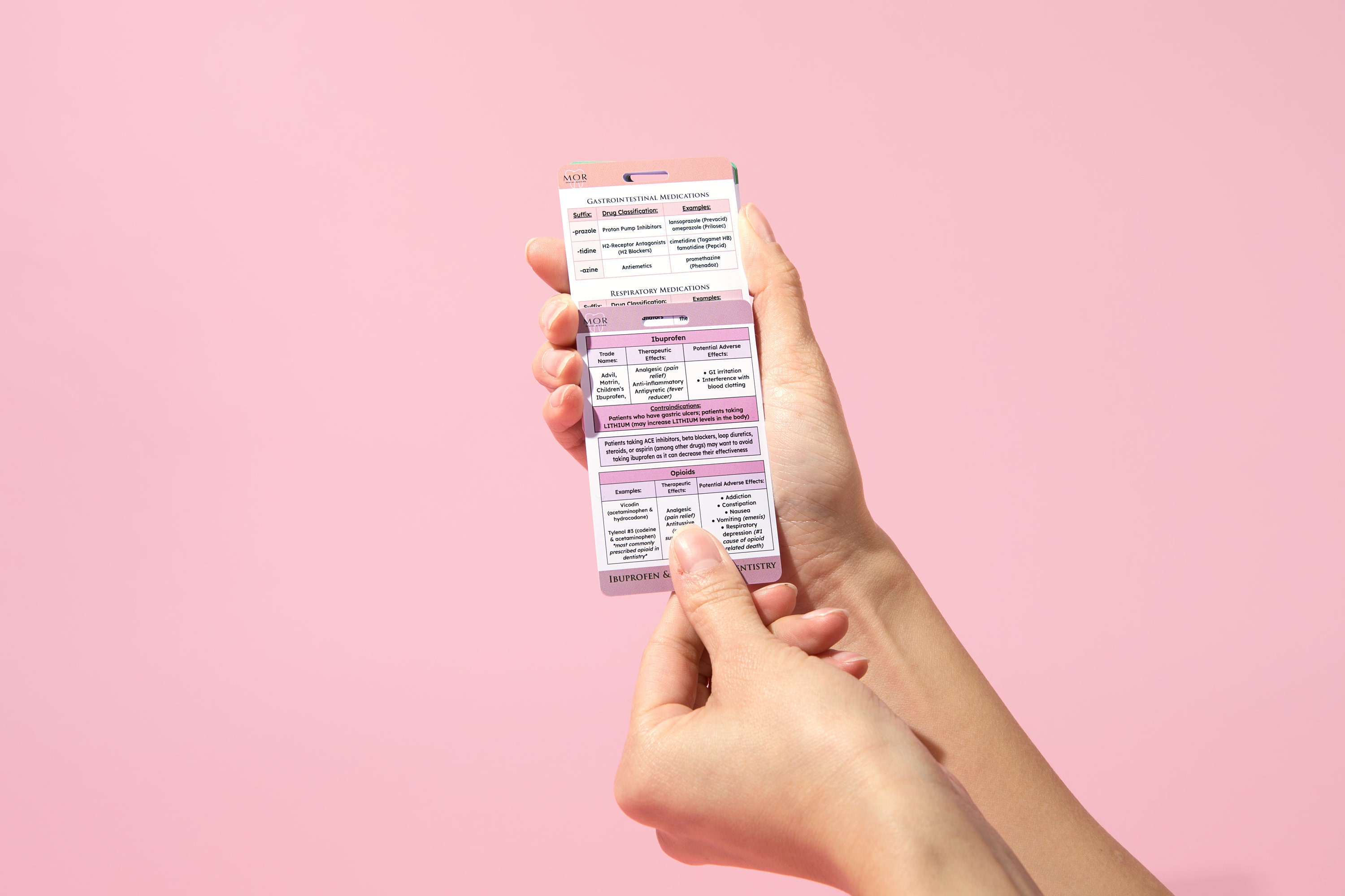 DELUXE Dental Hygiene Reference Card EXPANDED Pack, Dental Hygienist ...