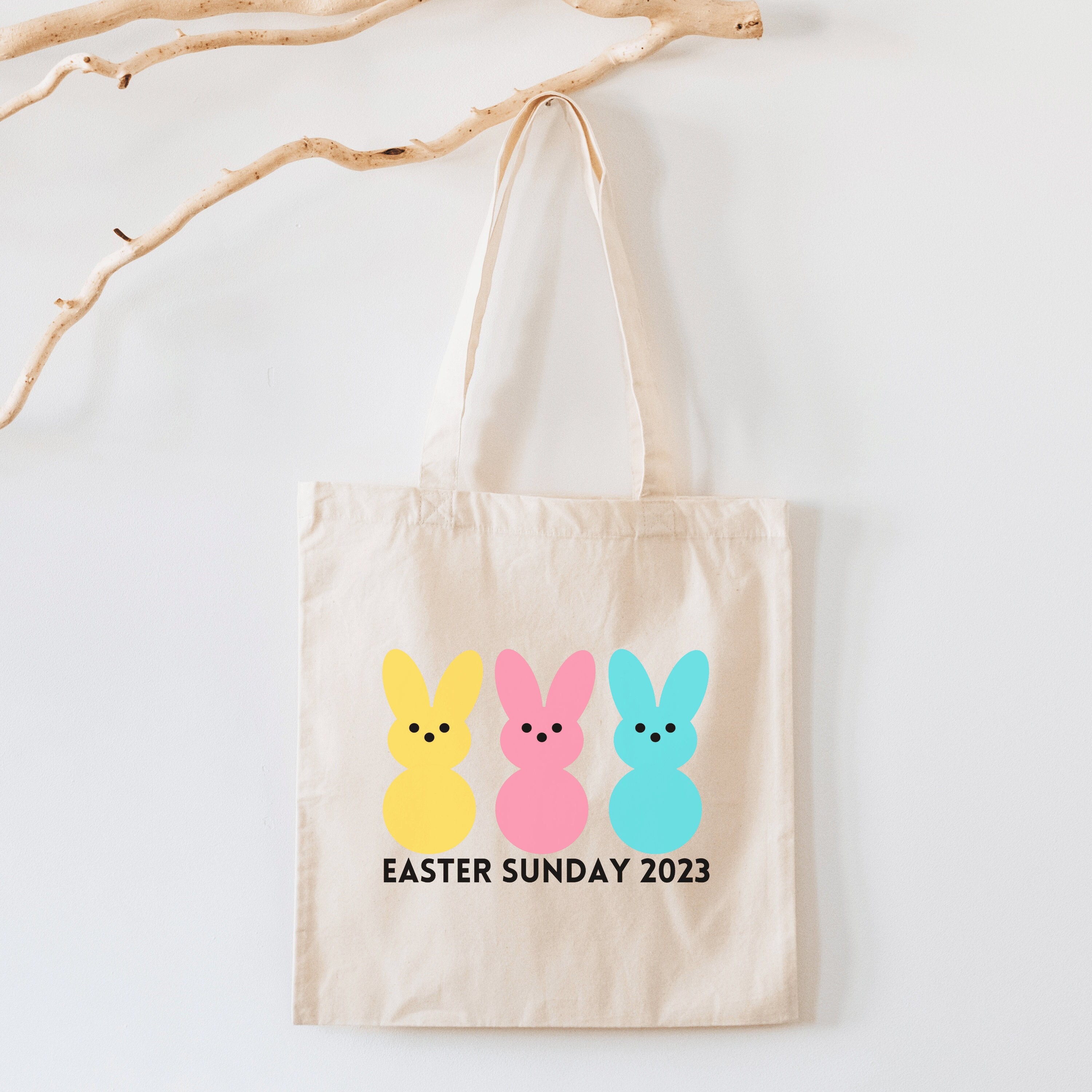 Easter Bag, Reusable Bag, Easter Bunnies, Peeps, Holiday Gift, Gifts ...