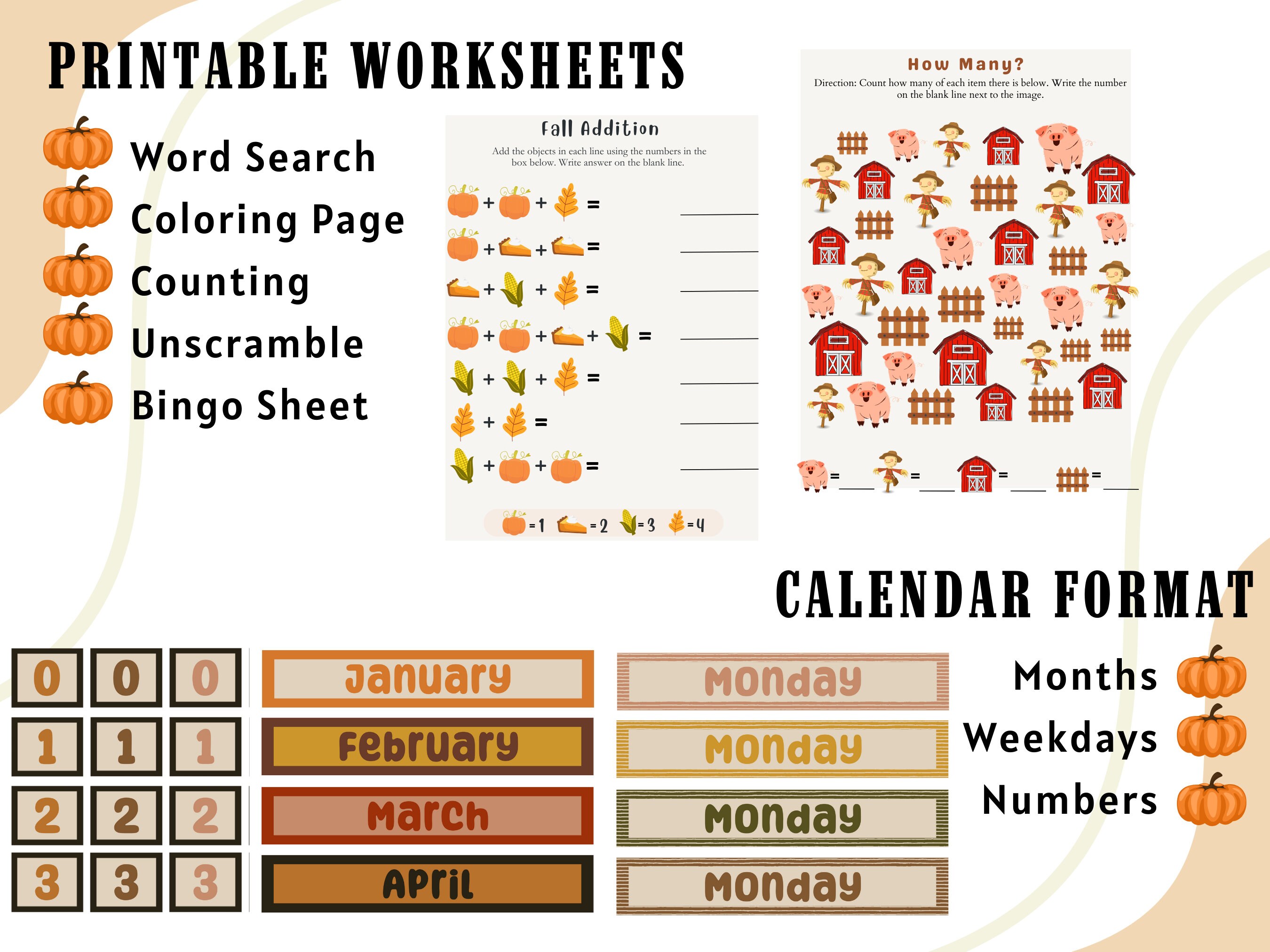 FALL BARNYARD RUSTIC Classroom Decor Bundle | Editable and Printable ...