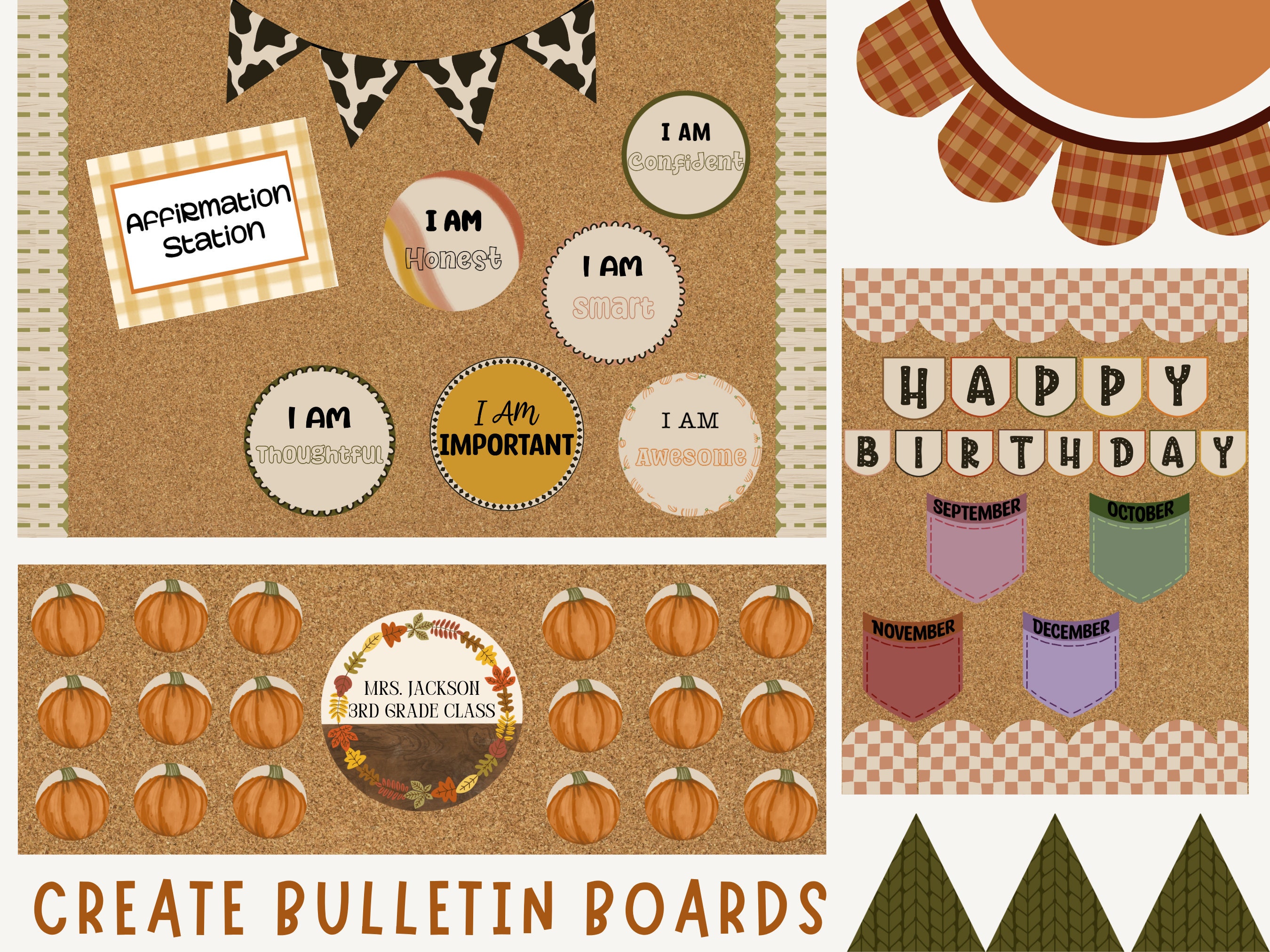 FALL BARNYARD RUSTIC Classroom Decor Bundle | Editable and Printable ...