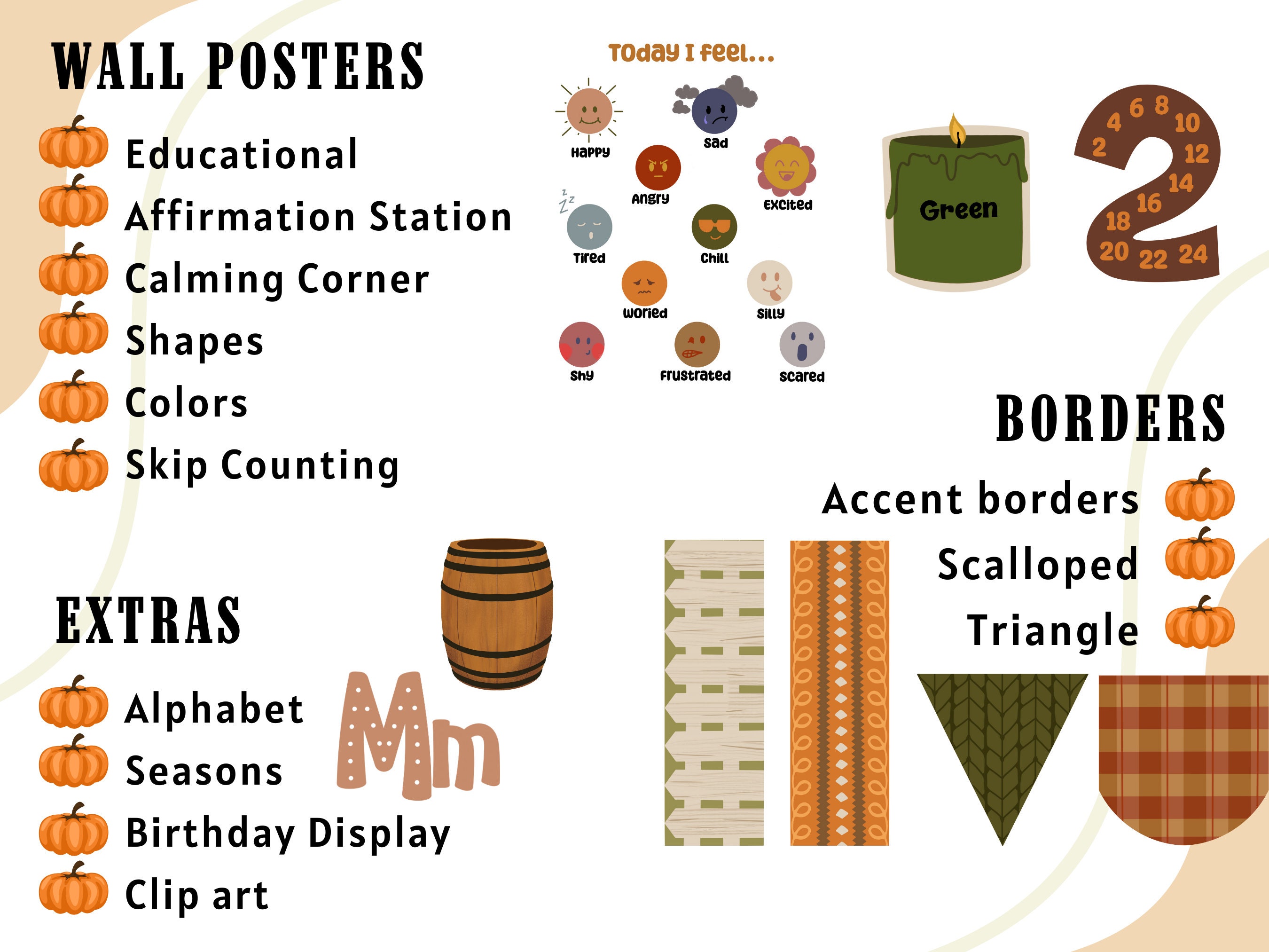 FALL BARNYARD RUSTIC Classroom Decor Bundle Editable and Printable ...