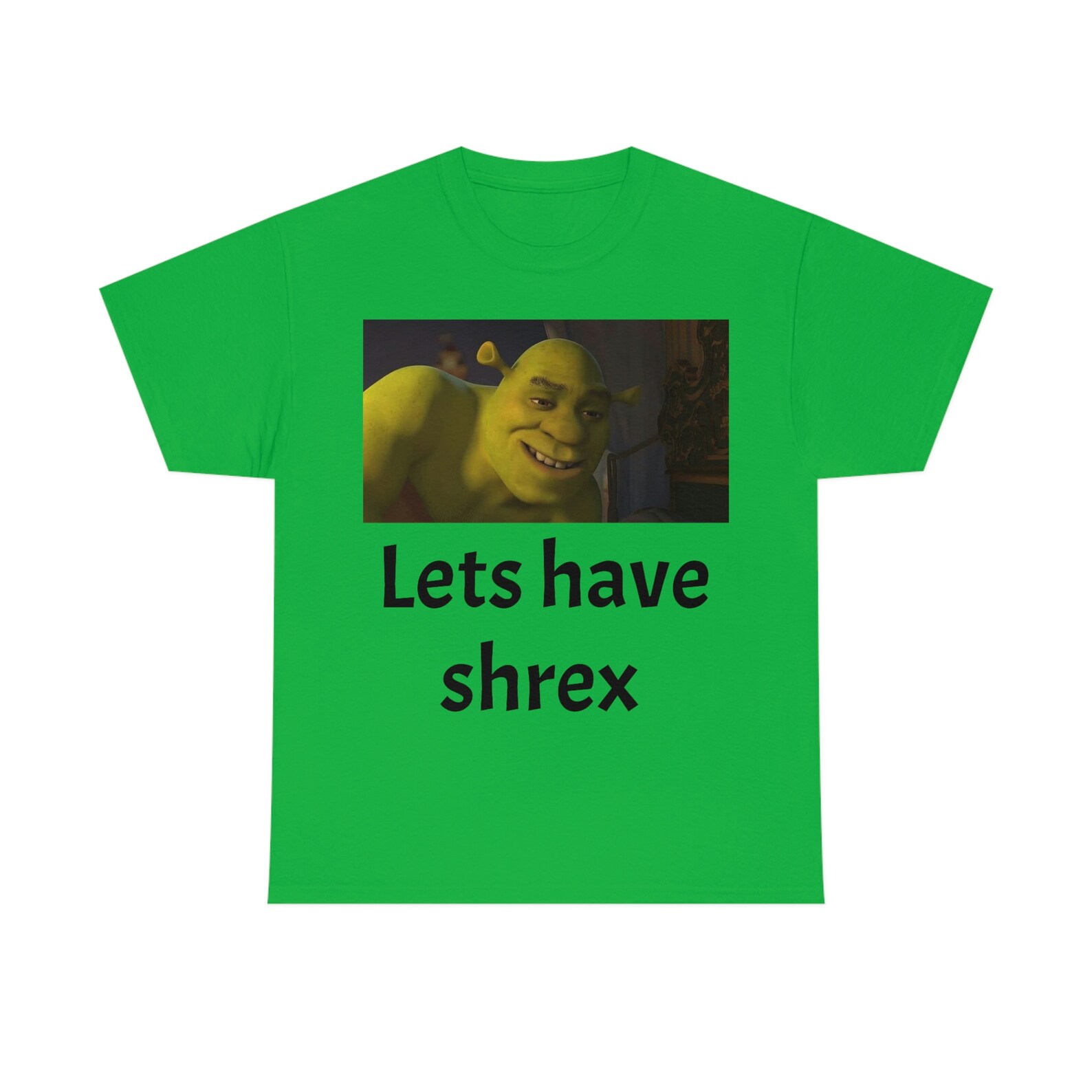 Funny Shrek T Shirt Lets Have Shrex Etsy