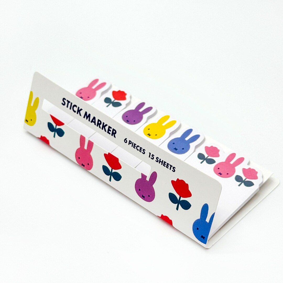 Miffy Sticky Note Tabs | Kawaii Planner Stickers, Index Flags - Etsy
