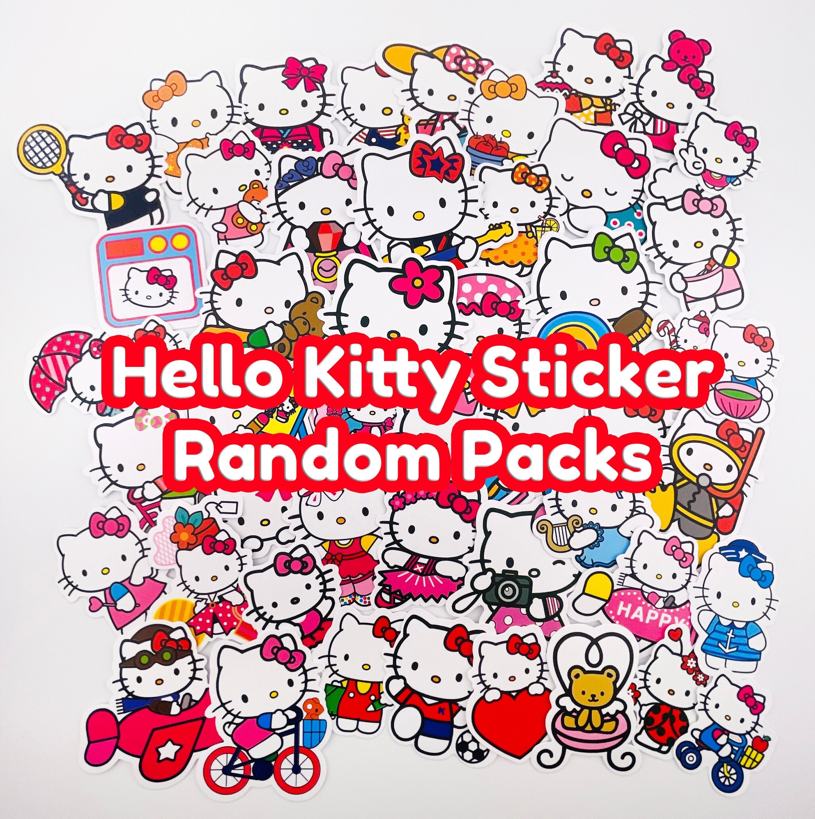 Hello Kitty Sticker 10 or 20 Random Packs / Waterproof Vinyl - Etsy