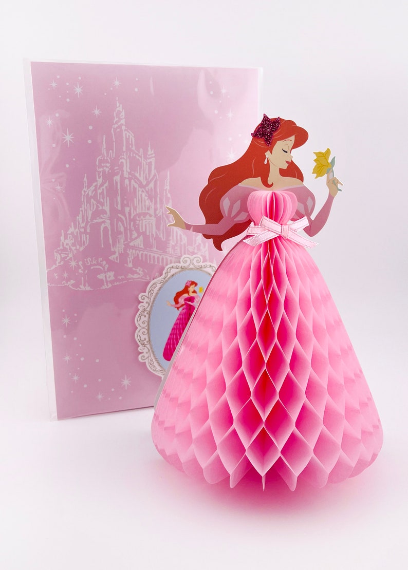 Disney Princess 3D Card, Pop up Card, Birthday Card, Greeting Card ...