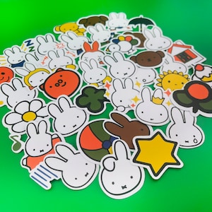 Miffy Waterproof Vinyl Stickers: 20 Random Decals for Laptop, Phone - Etsy