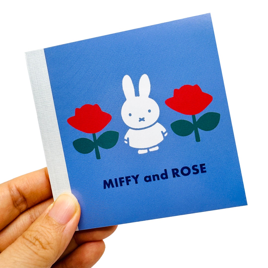 Miffy and Rose Memo Pad 4 Designs 100 Sheets (blue) / Japanese ...