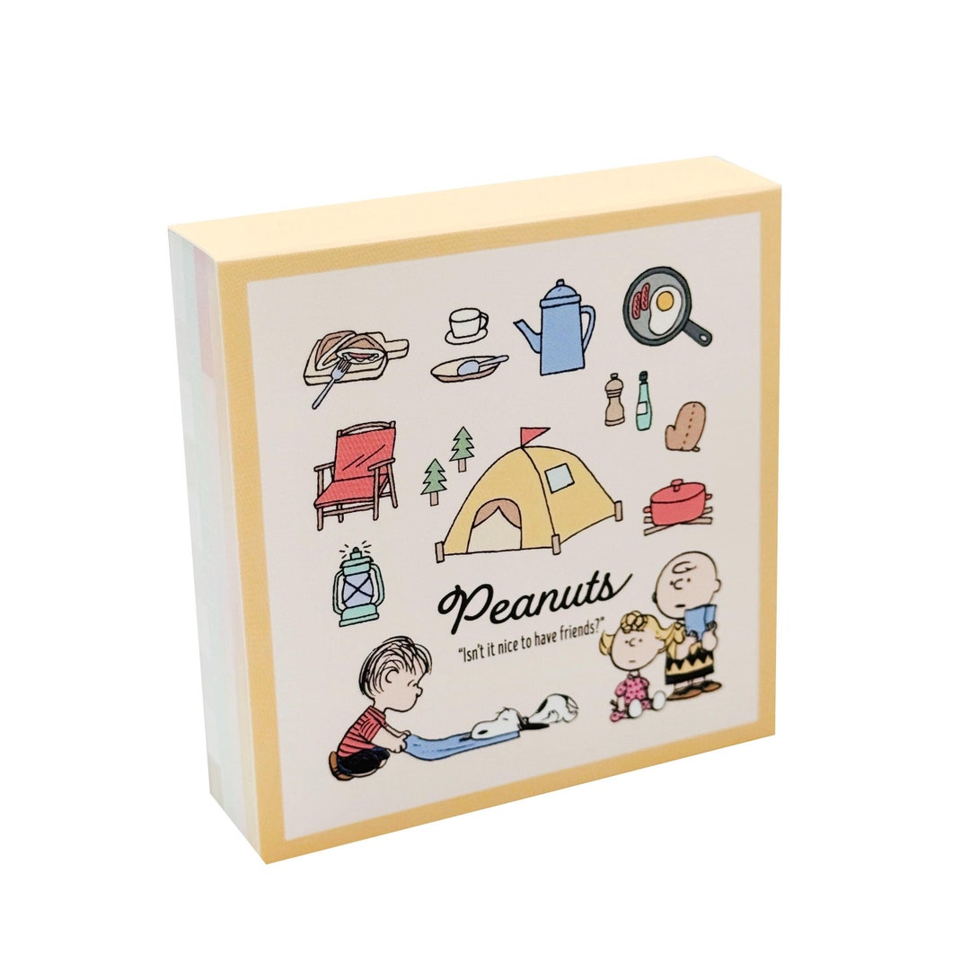 Snoopy and Peanuts Memo Pad, Note Pad (yellow Ver.) / 4 Designs 100 ...