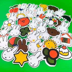Miffy Waterproof Vinyl Stickers: 20 Random Decals for Laptop, Phone - Etsy