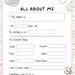 All About Me Project Sheet for Elementary Teachers - Etsy