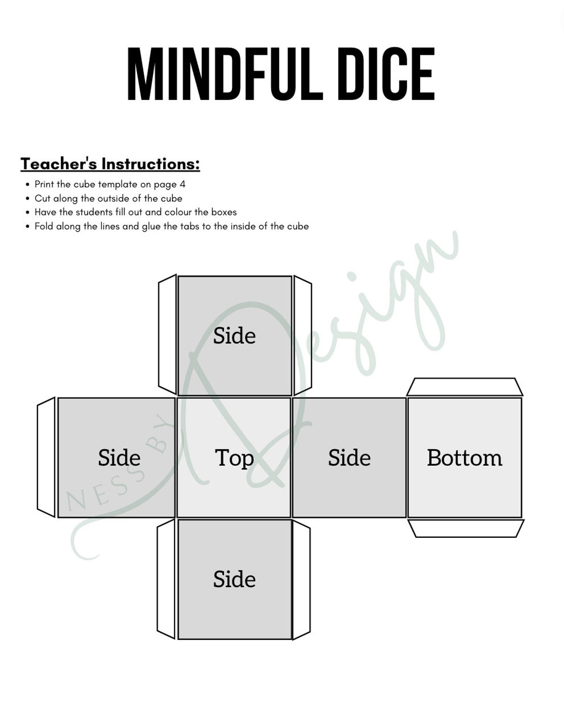 Mindfulness Game for Students Printable and Customizable - Etsy Canada