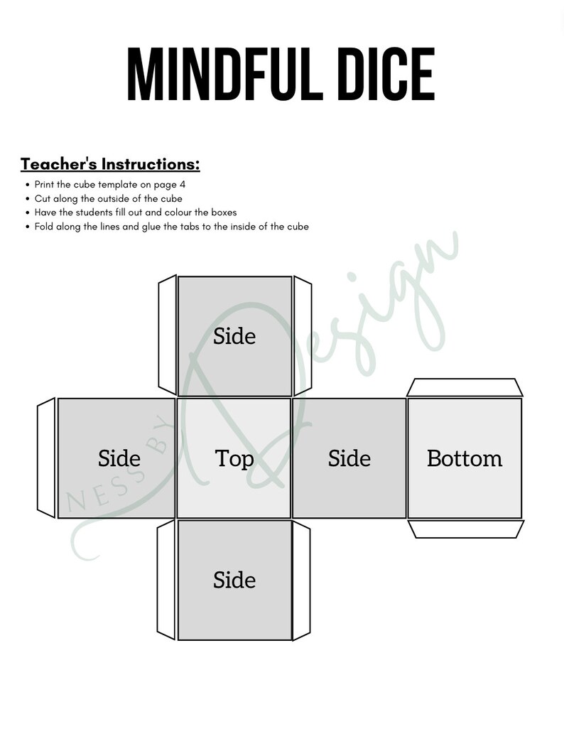 Mindfulness Game for Students Printable and Customizable - Etsy Canada