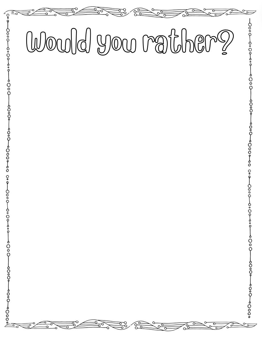 Would You Rather? Summer Break Colouring Pages for End of the School ...