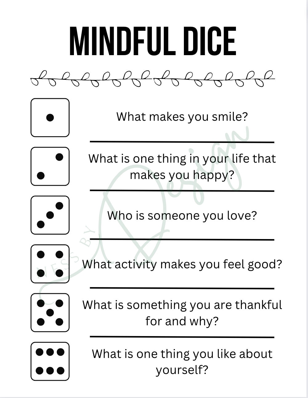 Mindfulness Game for Students Printable and Customizable - Etsy Canada