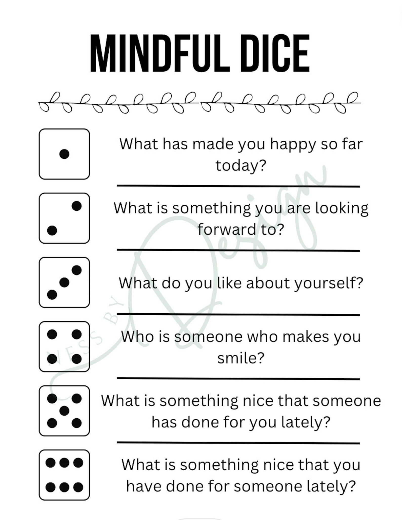 Mindfulness Game for Students Printable and Customizable - Etsy Canada
