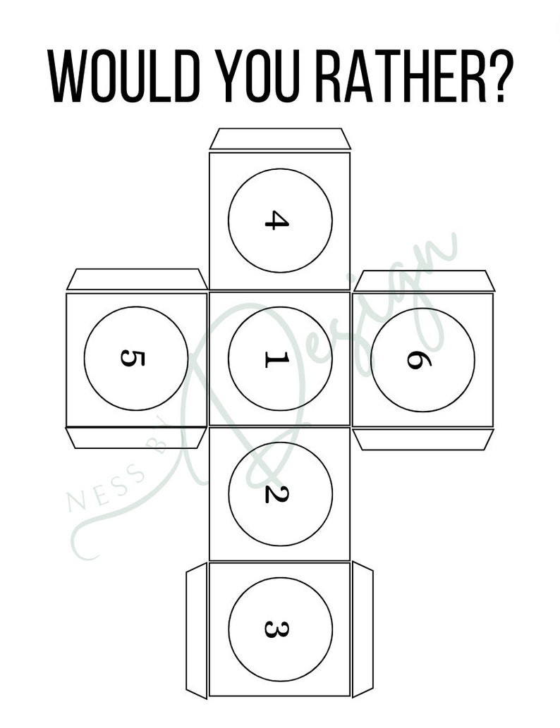 Would You Rather Customizable Dice Icebreaker Game for School - Etsy Canada Would You Rather Customizable Dice Icebreaker Game for School - Etsy Canada