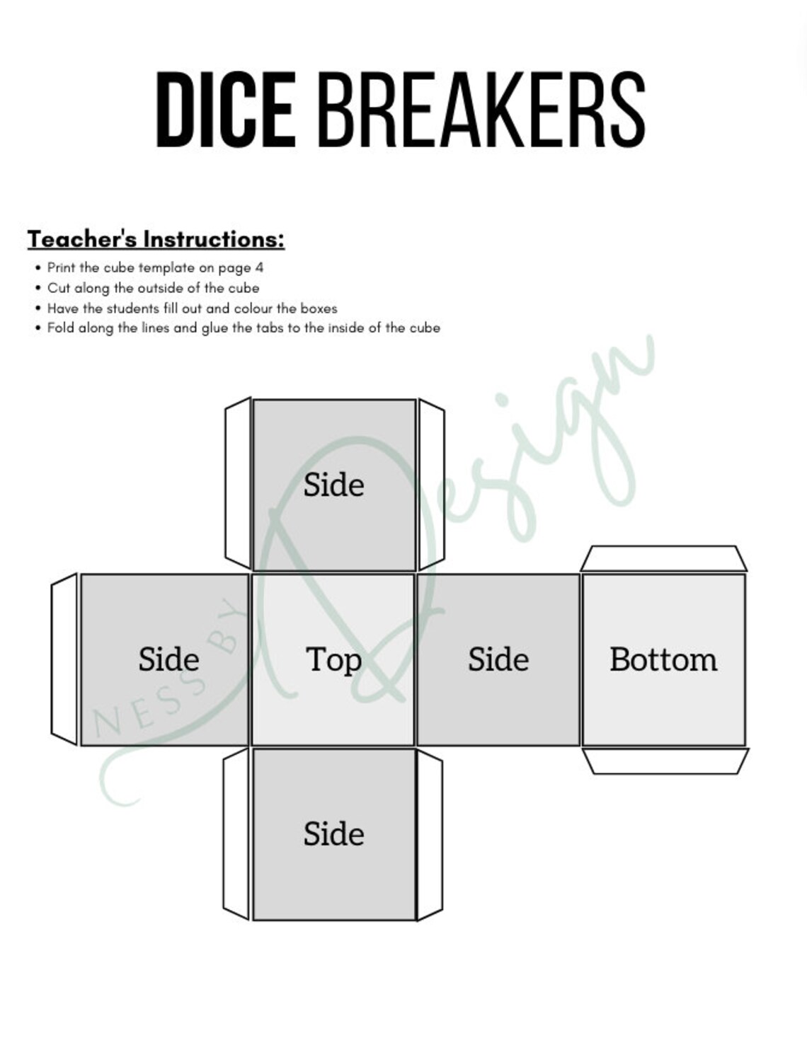 Fun Dice Icebreaker Activity - Customizable - Etsy Canada