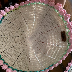 Ecru Crochet Placemat, Dinner Plate Mat Set, Kitchen Decoration ...