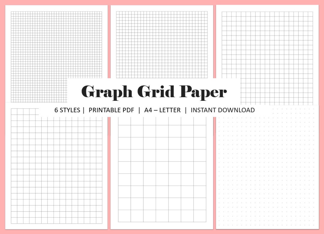 Printable Graph Paper Dot Grid Paper Digital Graph Paper Graphing