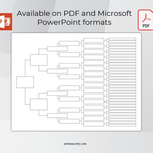 6 Generations Family Tree Chart. Printable Family Tree Templates ...