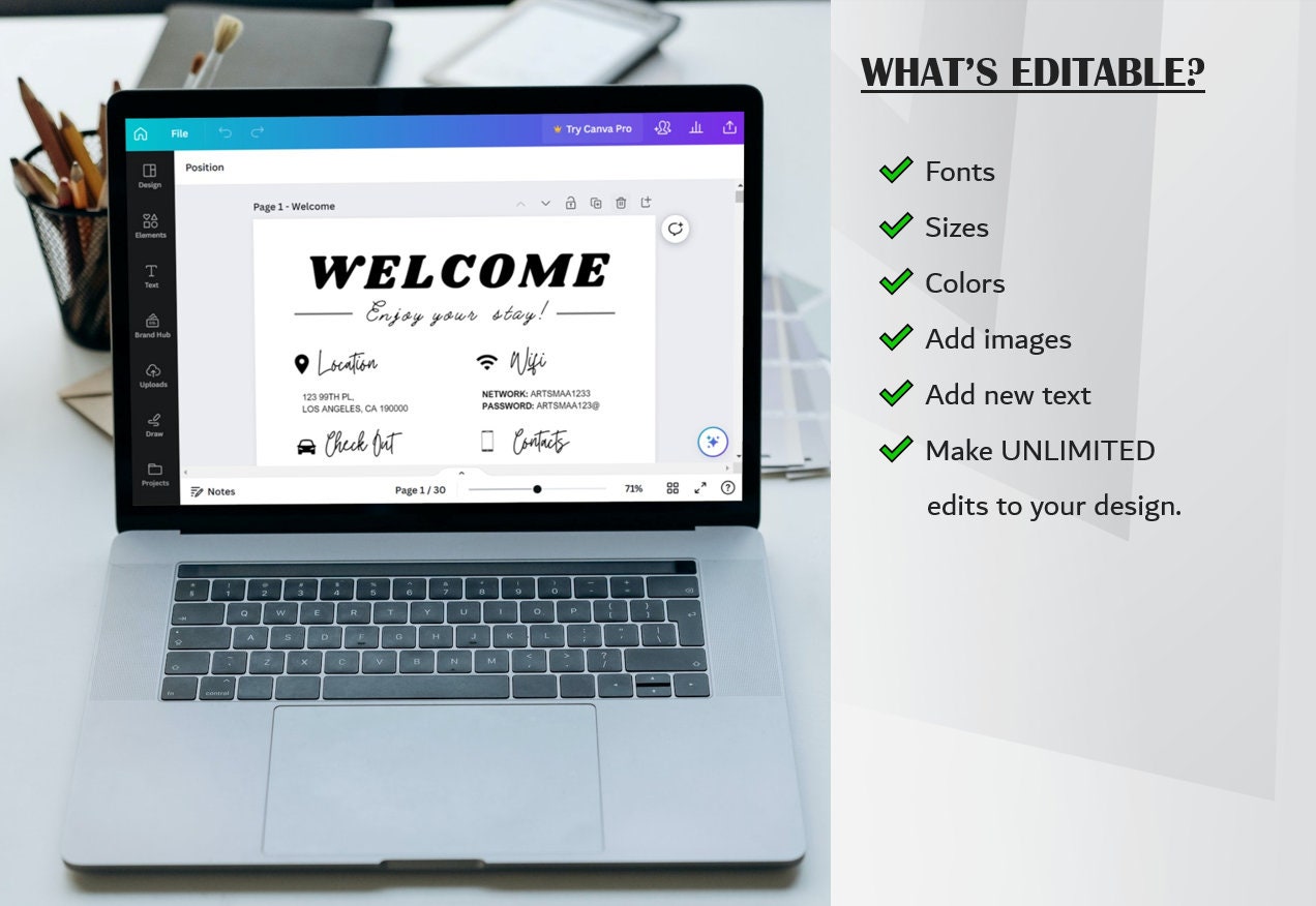 Airbnb Sign Bundle Editable. Airbnb Welcome Signs Template. VRBO ...