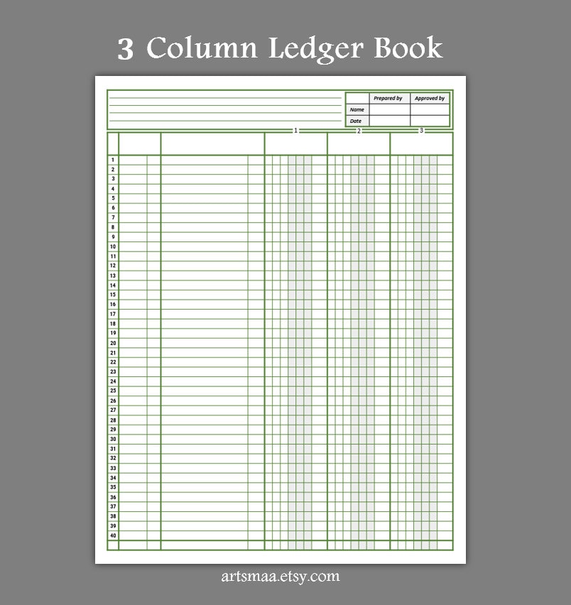 General Ledger Paper